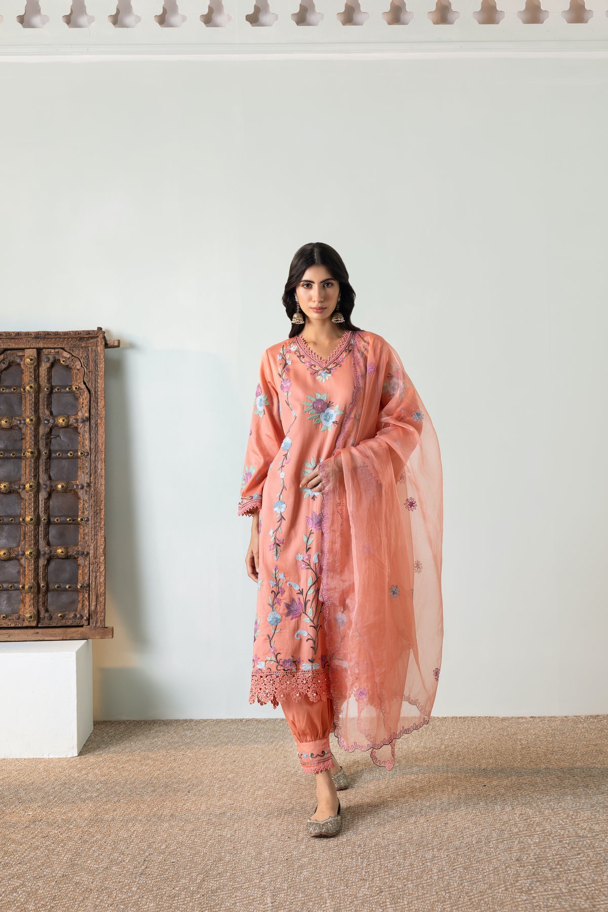 Amer Cotton Pheran Set | Koshur India